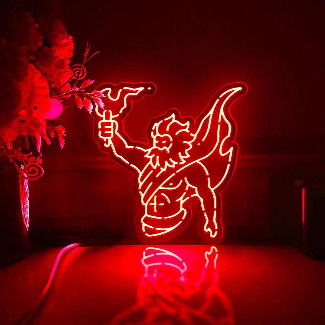 Prometheus Led Light Box, Greek God Wall Art Decor, Light Sign, Desktop ...