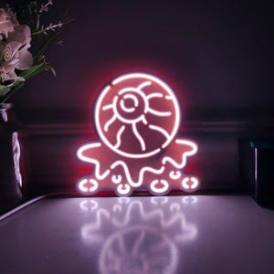 Led Eyeball Sign, Eyeball Lamp, Neon Like Lightbox, Eye Ball Night ...