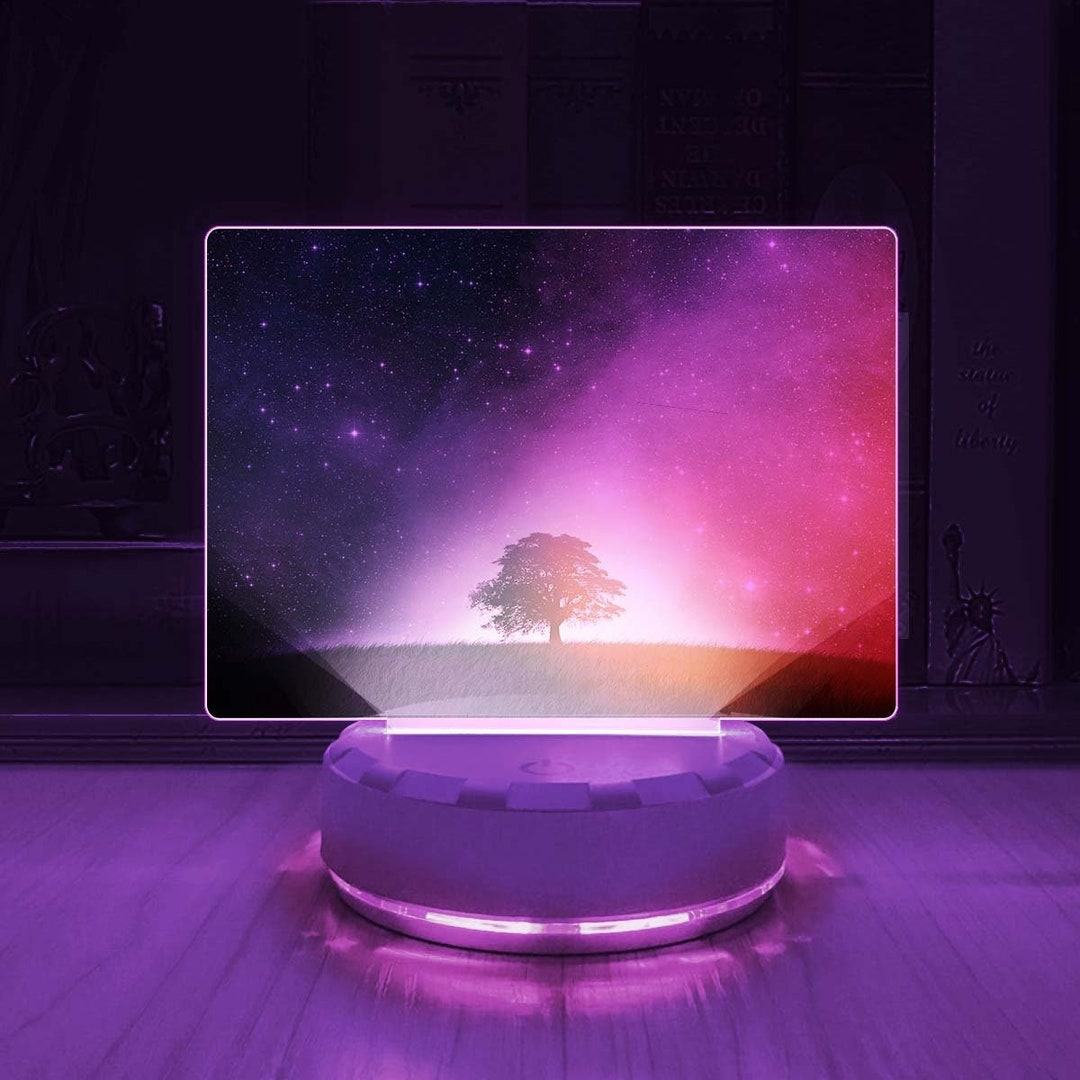 Starry Sky Night View LED Desk Lamp, Brightness Adjustable Multi-color ...