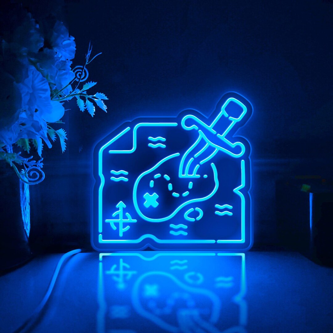 Adventure Game Led Light Box, Game Map Wall Art Decor, Personalized ...
