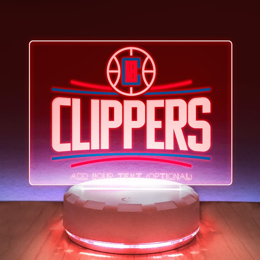 Los Angeles Clippers Logo LED Desk Lamp, Room Decor, Brightness ...
