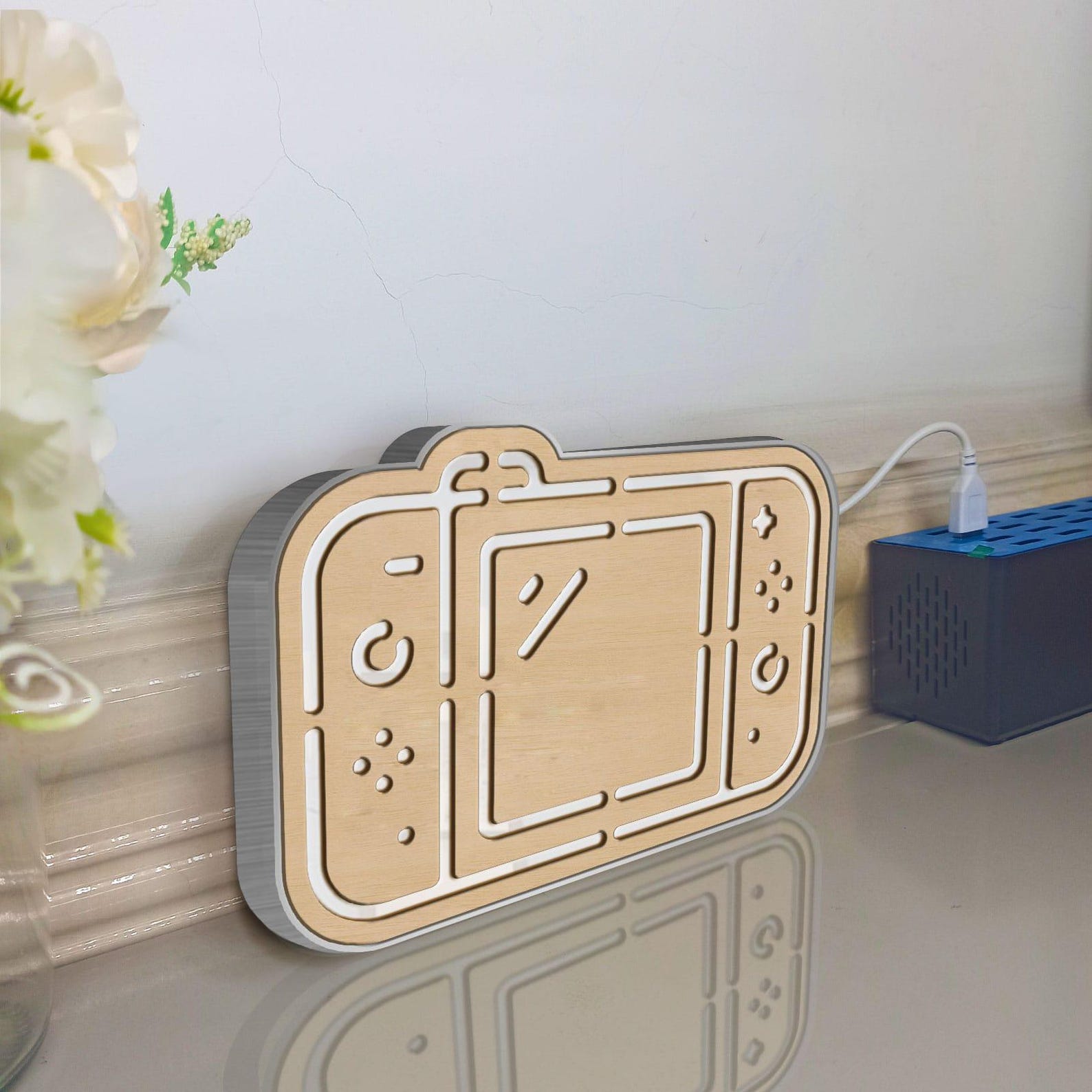 Game Console Led Light Box, Game Controller Wall Art Decor, Light Sign ...