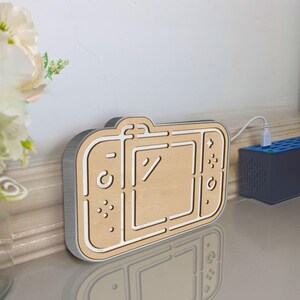 Game Console Led Light Box, Game Controller Wall Art Decor, Light Sign ...