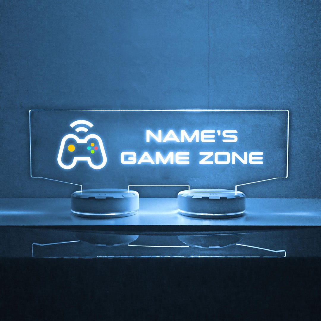 Game Zone Led Sign, Game Neon Light, Custom Neon Sign, Gaming Club ...