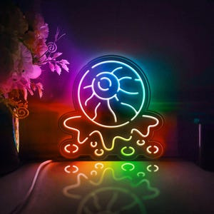 Evil Eye Led Light Box, Eyeball Wall Art Decor, Personalized Light Sign ...