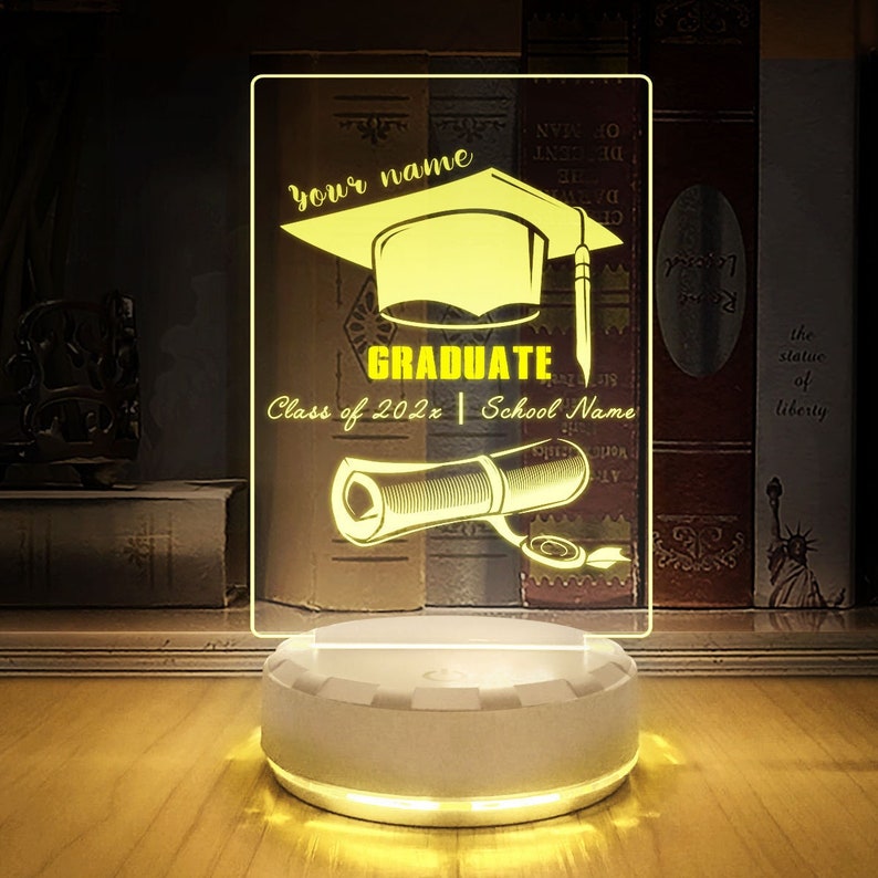 Graduation LED Desk Lamp, Graduation Gifts for Her or Him Class of 202x ...