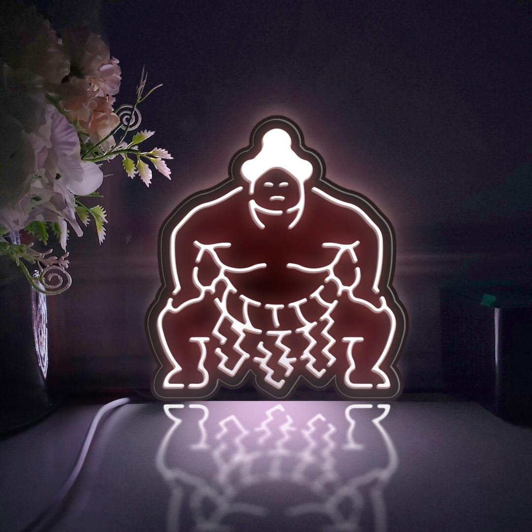 Sumo Led Light Box, Sumo Wall Art Decor, Light Sign, Desktop ...