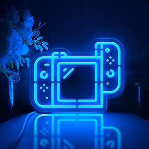 Game Console Led Light Box, Game Controller Wall Art Decor, Light Sign ...