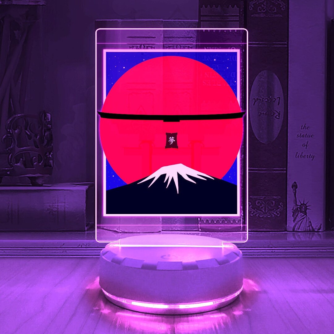 Japan Mount Fuji Artistic LED Desk Lamp, Japanese Culture, Room Decor ...