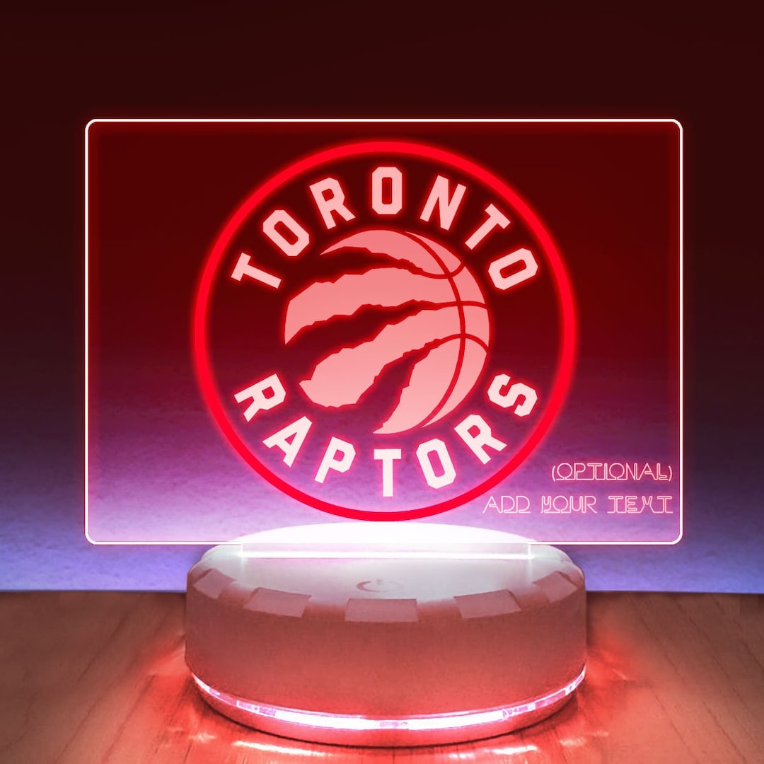 Toronto Raptors Logo LED Desk Lamp, Room Decor, Brightness Adjustable ...