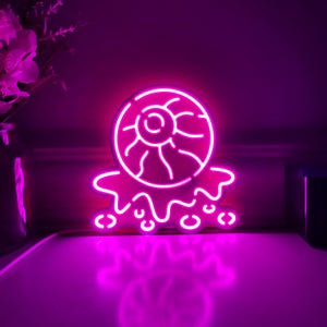 Led Eyeball Sign, Eyeball Lamp, Neon Like Lightbox, Eye Ball Night ...