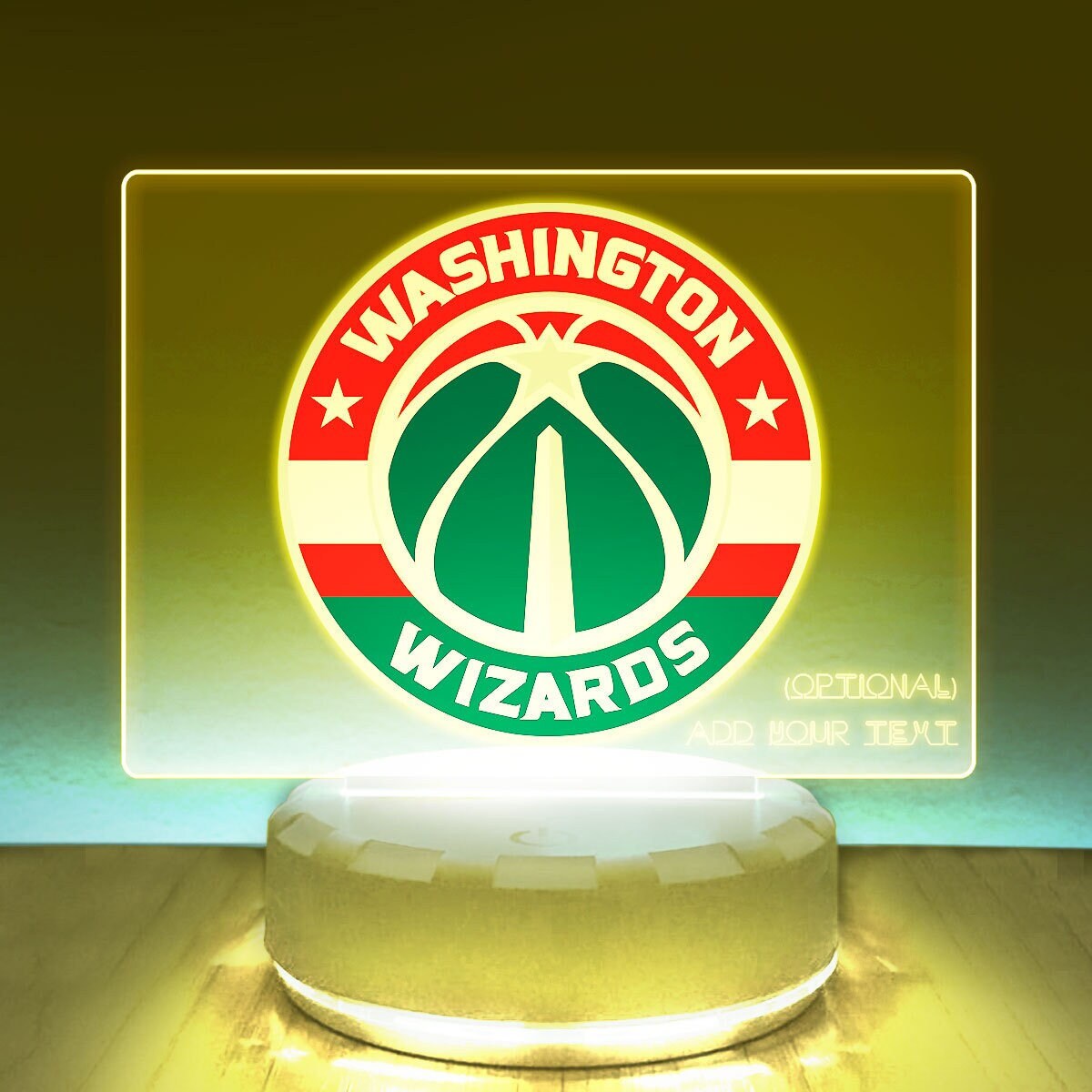 Washington Wizards Logo LED Desk Lamp, Room Decor, Brightness ...