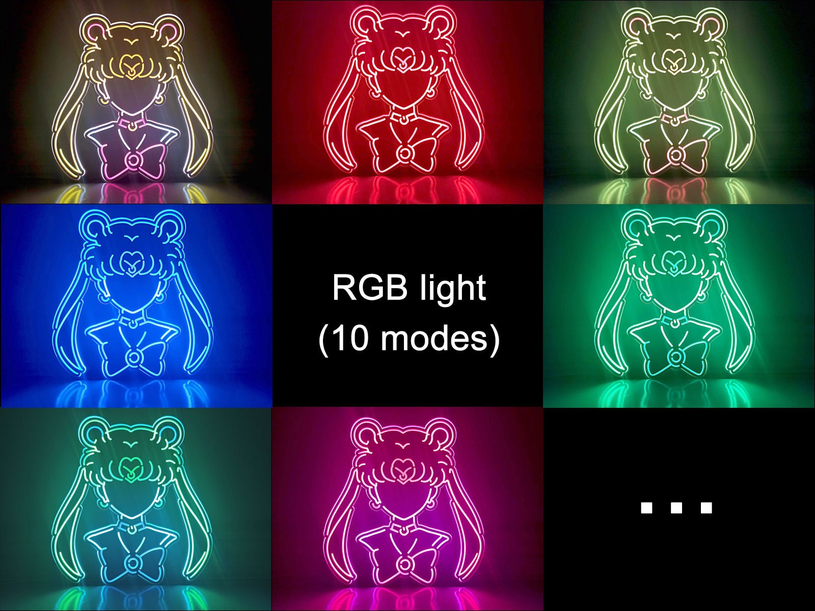 Sailor Moon Led Light, Anime Sailor Moon Led Sign, Anime Led Neon Light ...