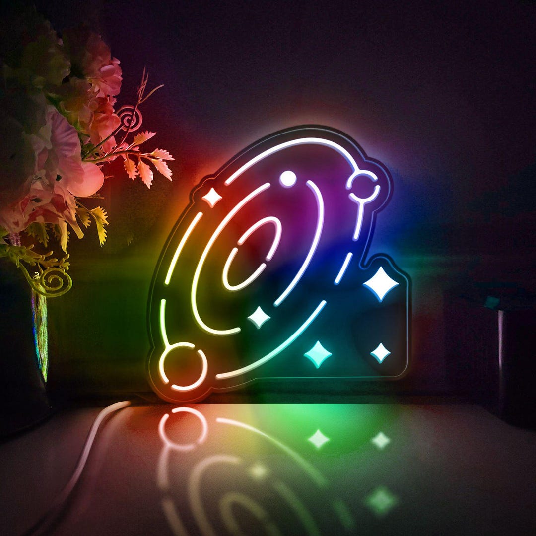 Galaxy Led Light Box, Planet Wall Art Decor, Light Sign, Desktop ...