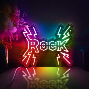 Rock Band Led Light Box, Music Wall Art Decor, Personalized Light Sign ...