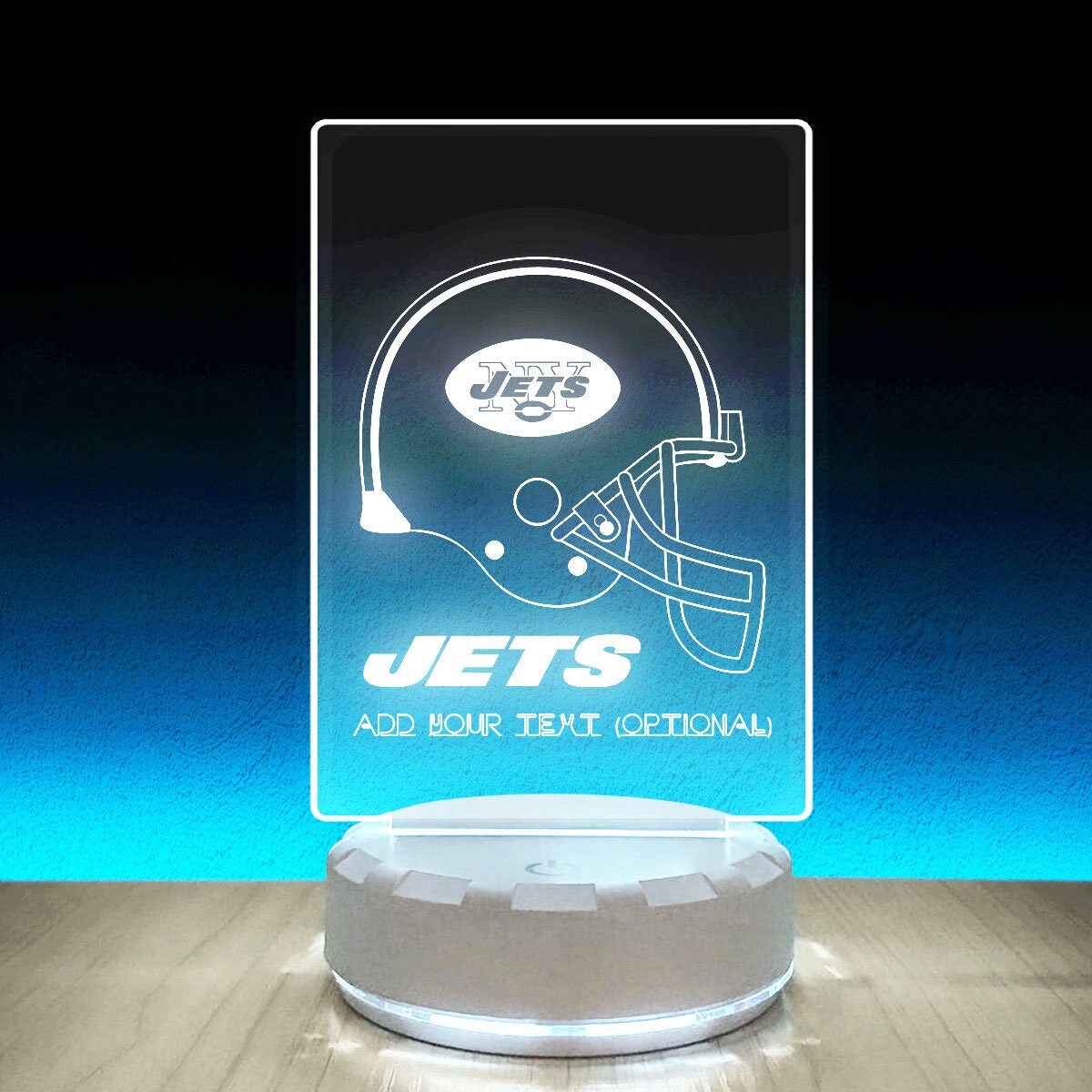 New York Jets Helmet Logo LED Desk Lamp Brightness Adjustable - Etsy