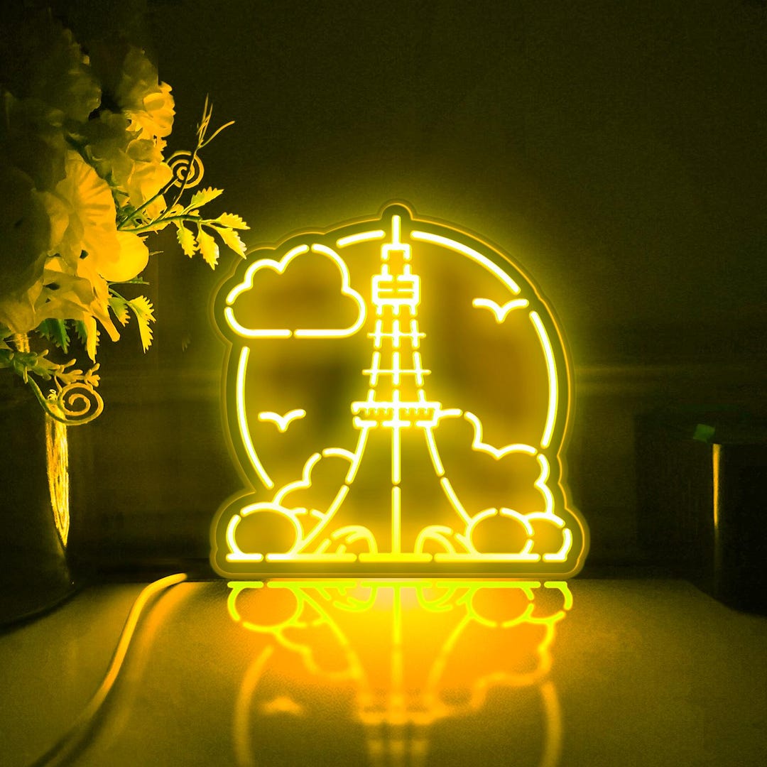 Japanese Landmark Tokyo Led Light Box, Tokyo Tower Wall Art Decor ...