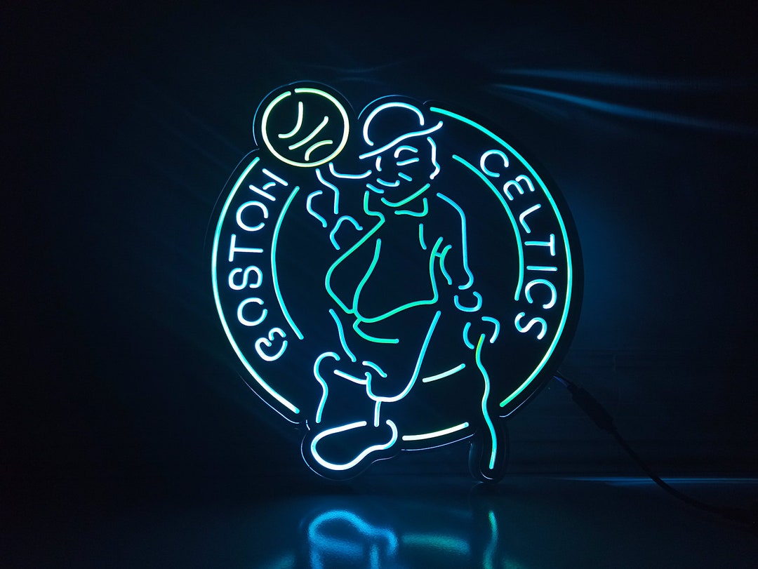 Boston Celtics Logo Sign NBA Led Light Desktop Decoration Wall Hangings ...