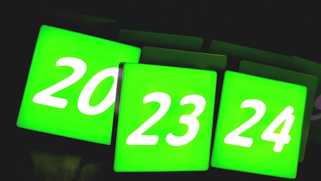 Personalized LED Number Light Box – Custom Text or Logo Signs With ...