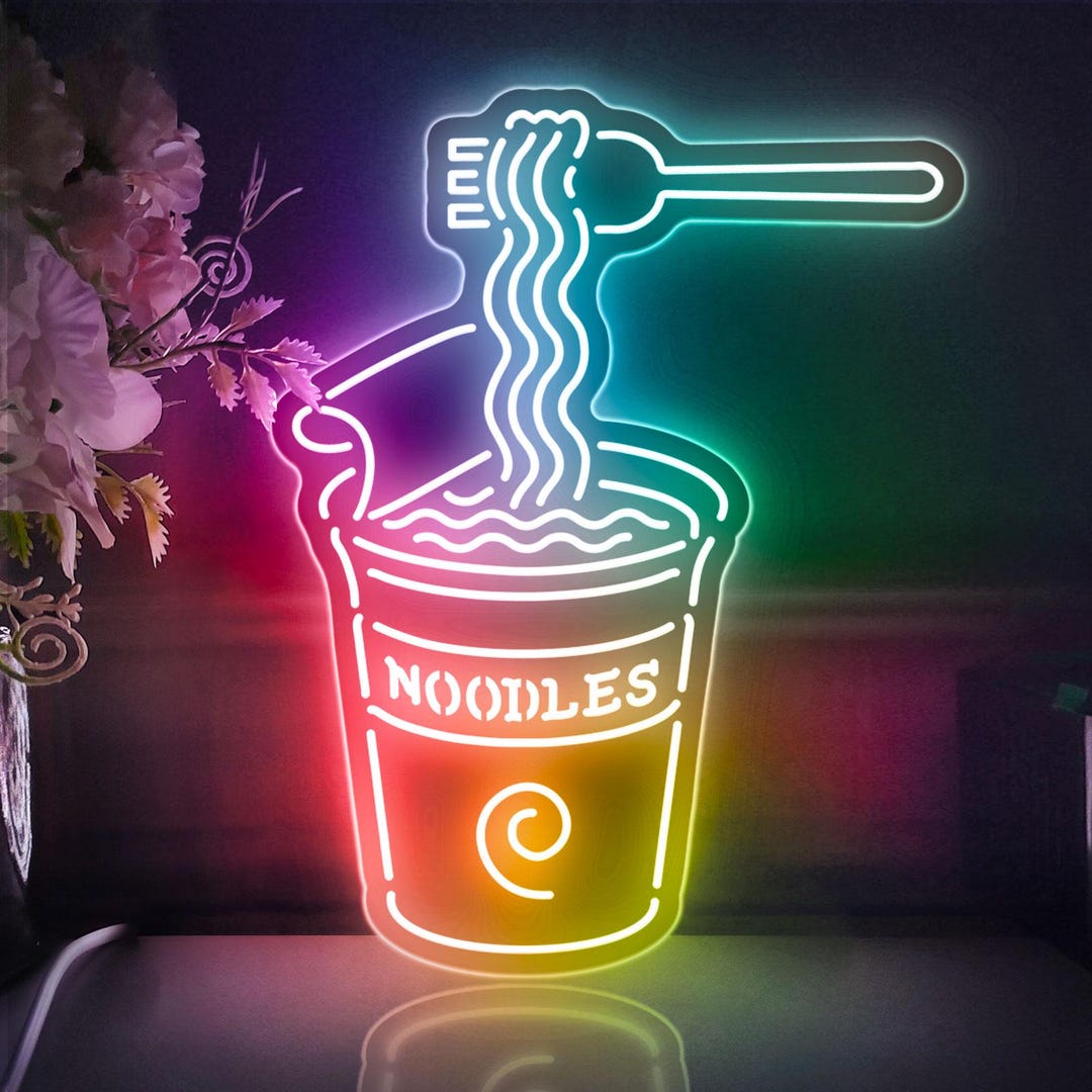 Japanese Ramen Cup Noodles Led Light Box, Food-themed Night Lamp for ...