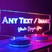 Custom LED Logo Sign, Personalized Led Night Light, LED Desk Lamp ...