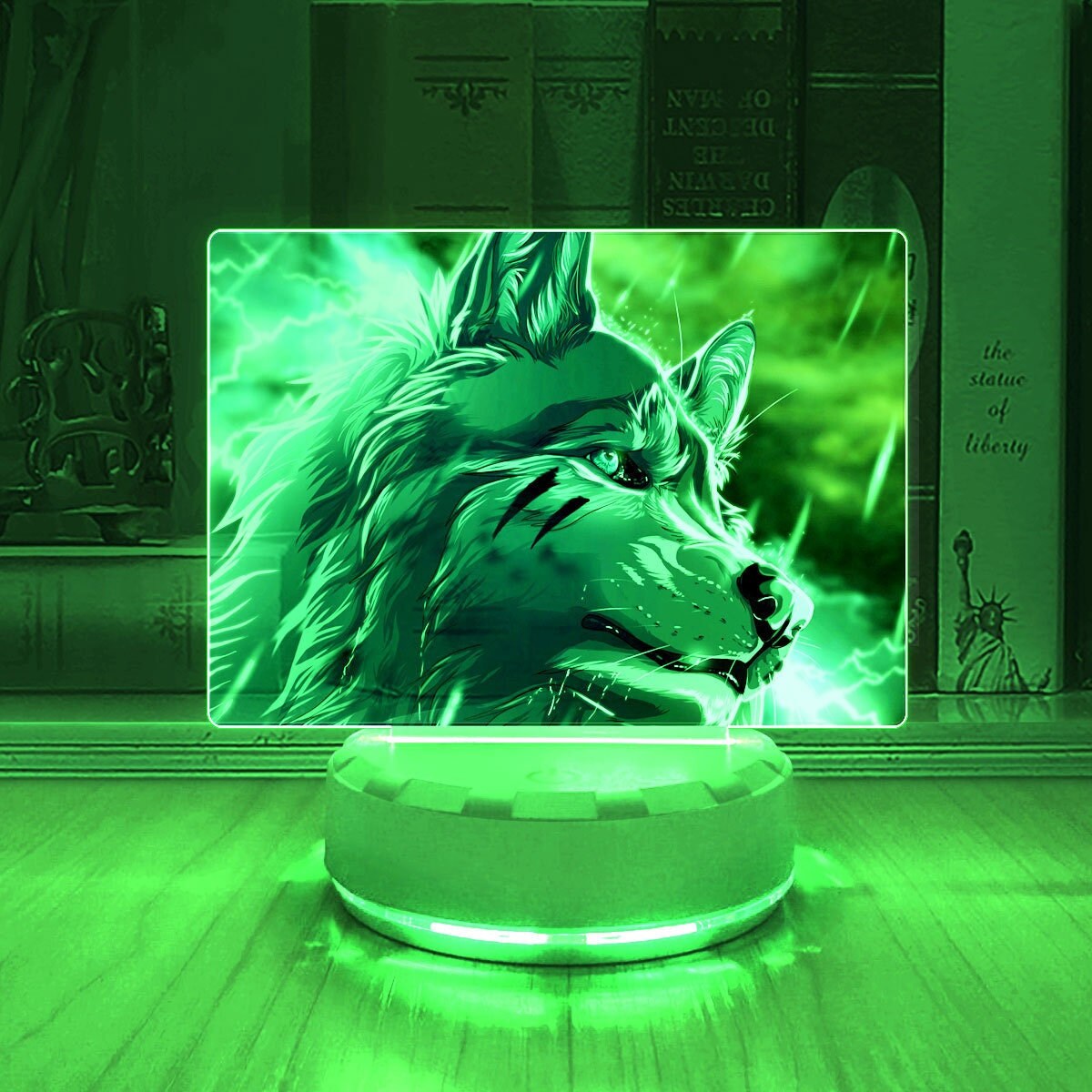 Animal Wolf LED Desk Lamp Wolf Lamp Room Decor Brightness - Etsy
