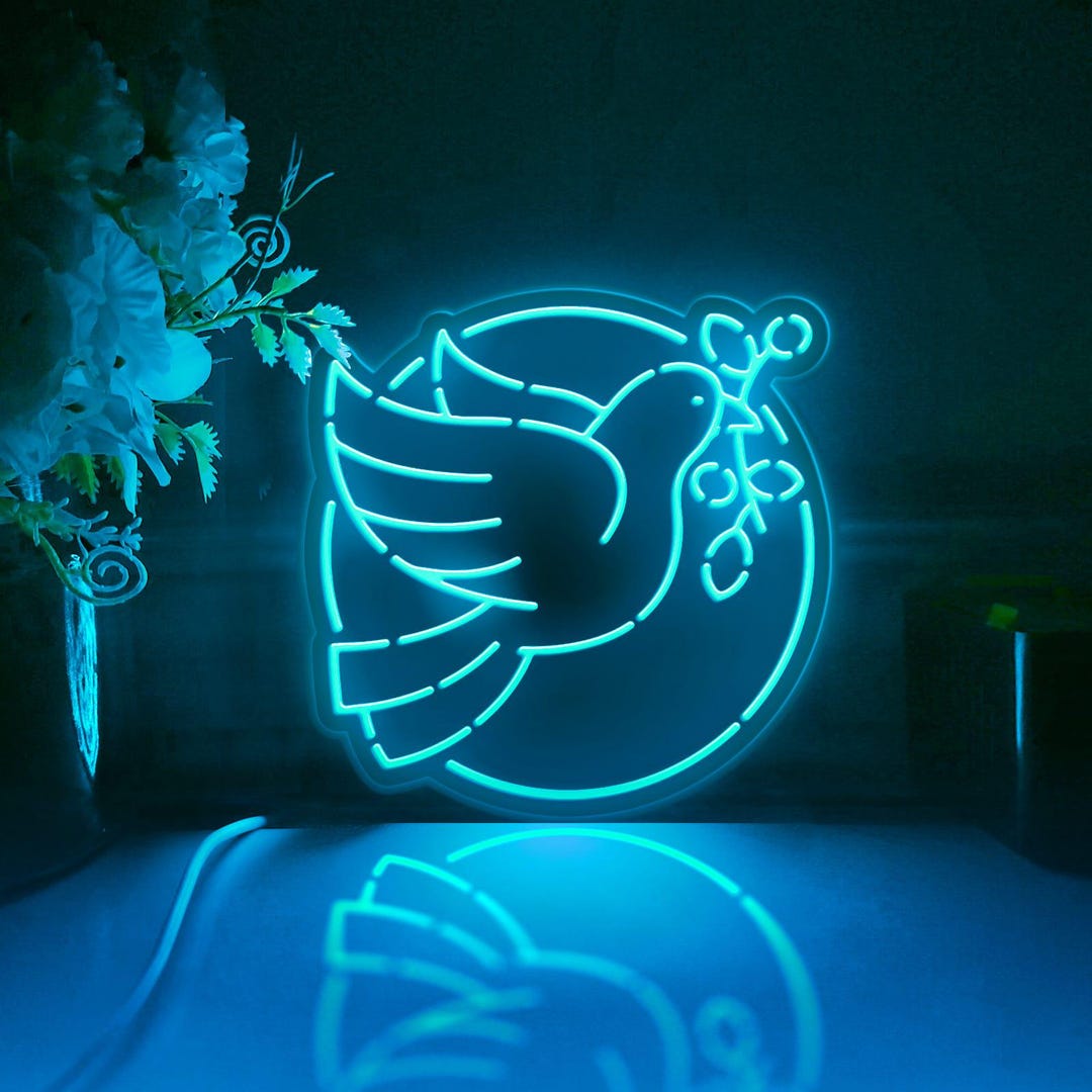 Dove of Peace Led Light Box, Freedom and Peace Wall Art Decor ...