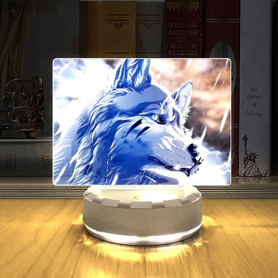 Animal Wolf LED Desk Lamp Wolf Lamp Room Decor Brightness - Etsy