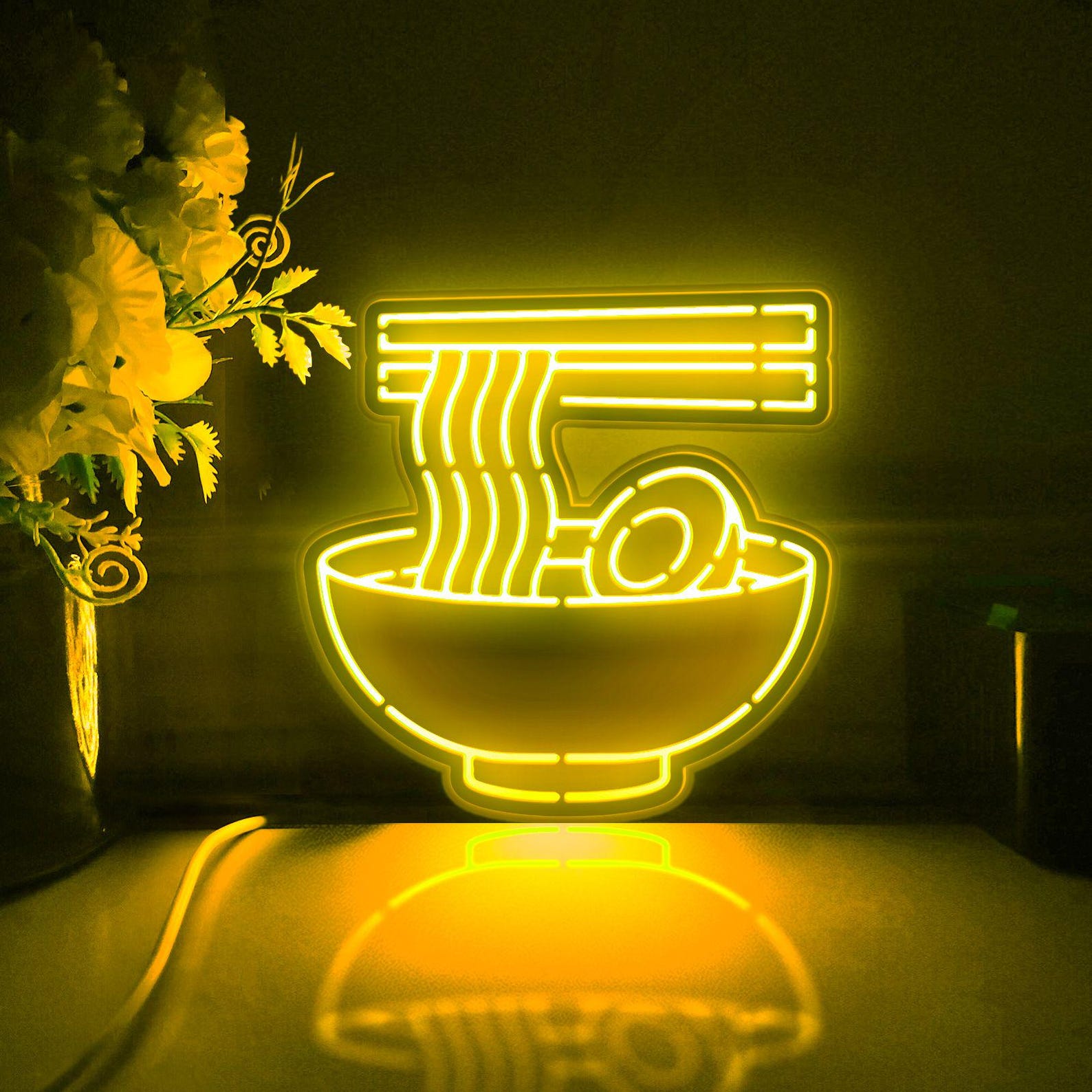 Asian Food Noodle Led Light Box, Ramen Noodle Wall Art Decor ...