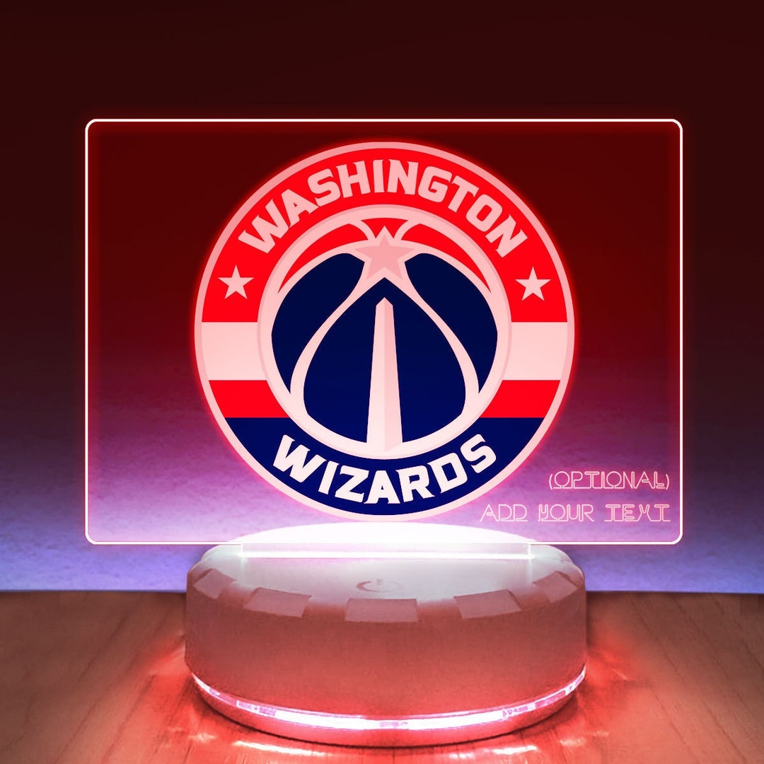 Washington Wizards Logo LED Desk Lamp, Room Decor, Brightness ...