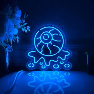 Evil Eye Led Light Box, Eyeball Wall Art Decor, Personalized Light Sign ...