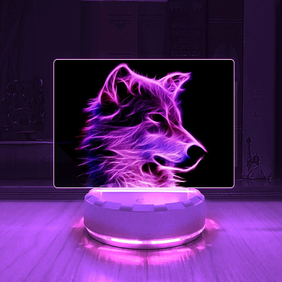 Animal Wolf LED Desk Lamp, Wolf Room Decor, Brightness Adjustable ...