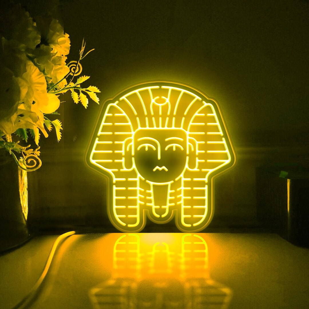 Egyptian Pharaoh Led Light Box, Ancient Egypt Wall Art Decor, Light ...