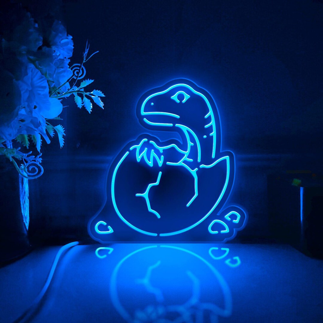 Dinosaur Led Light Box, Dinosaur Egg Wall Art Decor, Light Sign ...
