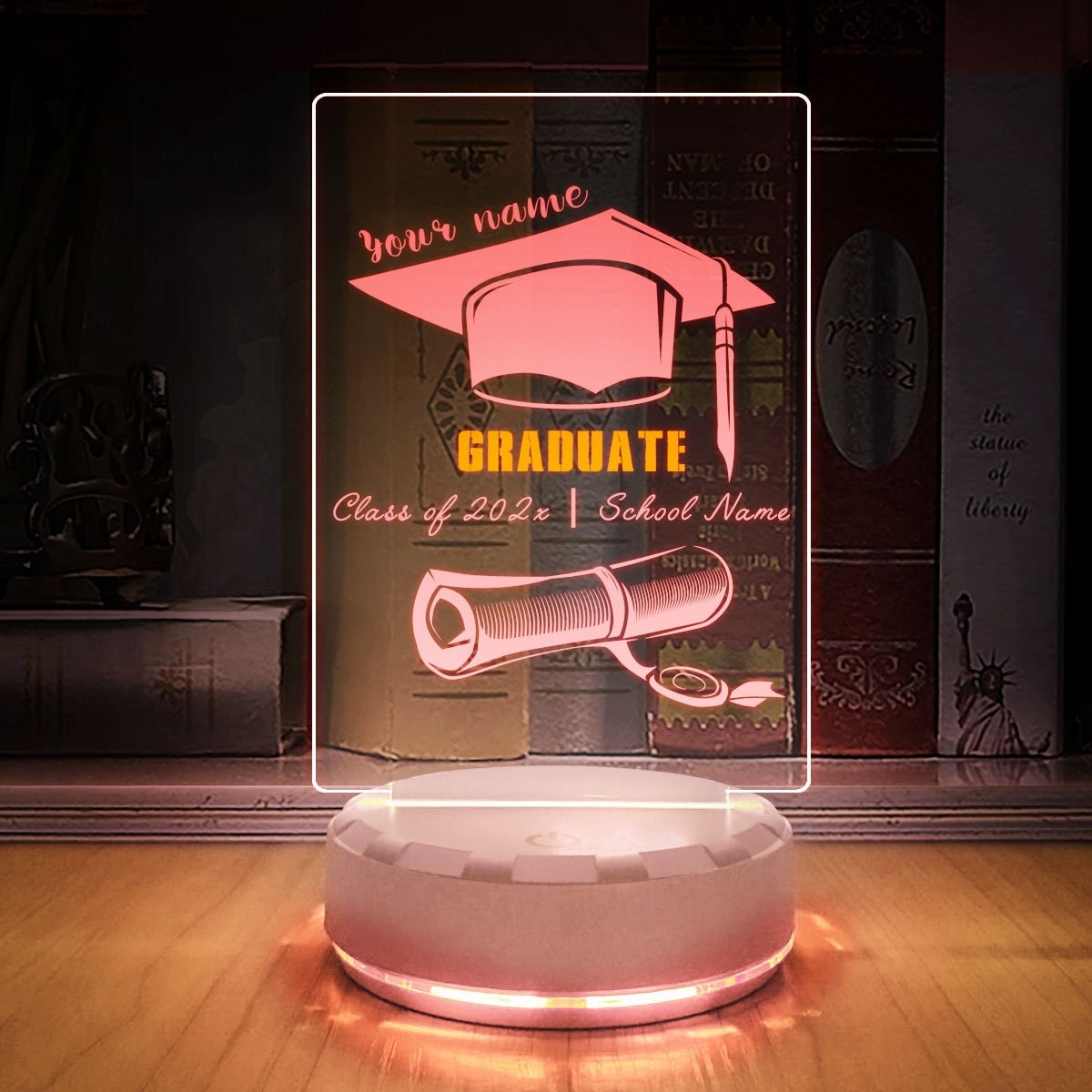 Graduation LED Desk Lamp, Graduation Gifts for Her or Him Class of 202x ...