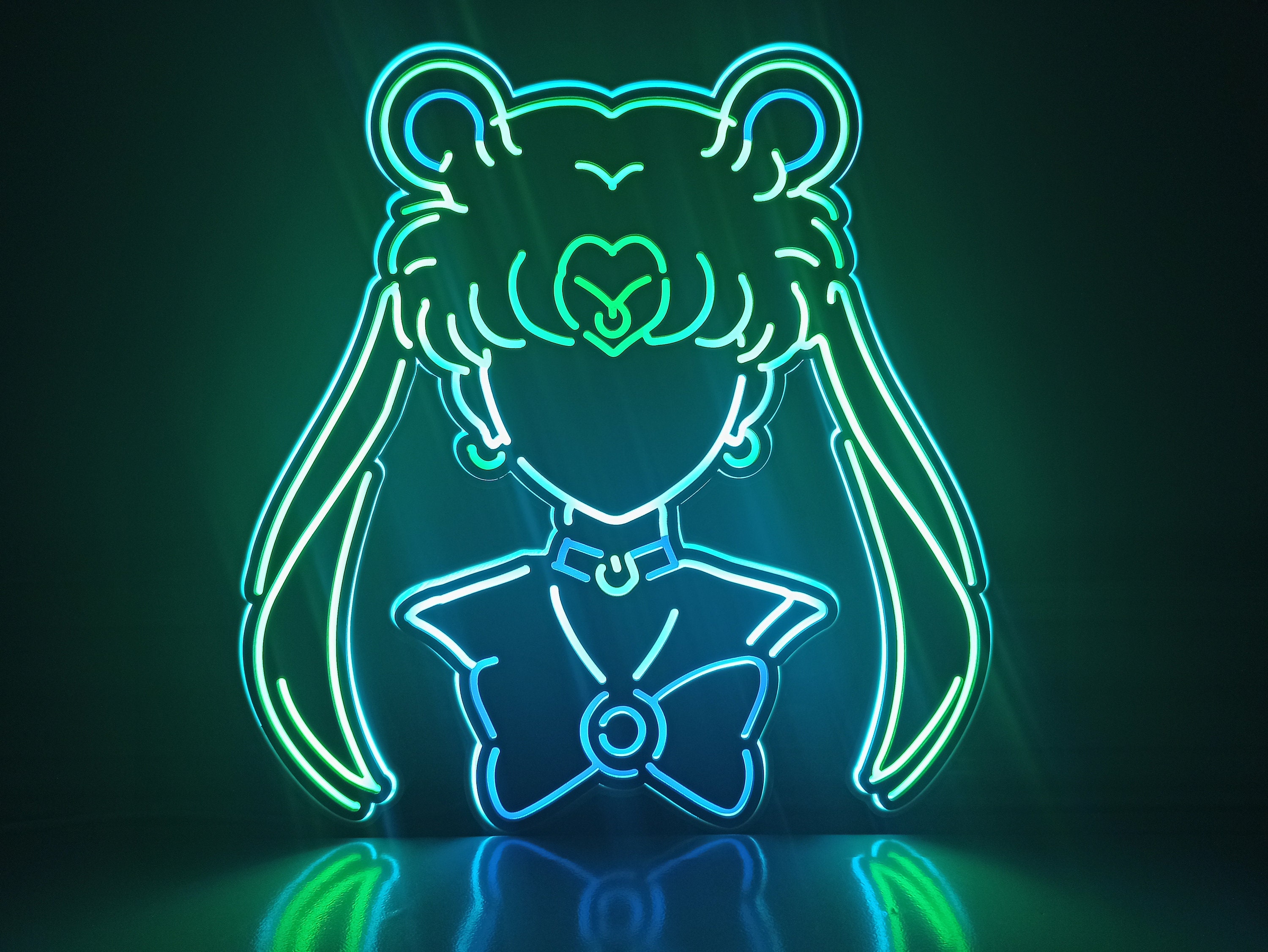 Sailor Moon Led Light, Anime Sailor Moon Led Sign, Anime Led Neon Light ...