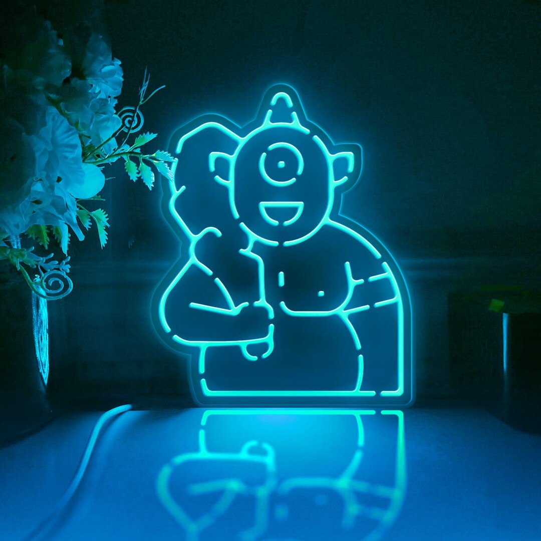 Cyclops Led Light Box, Greek Monster Wall Art Decor, Personalized Light ...