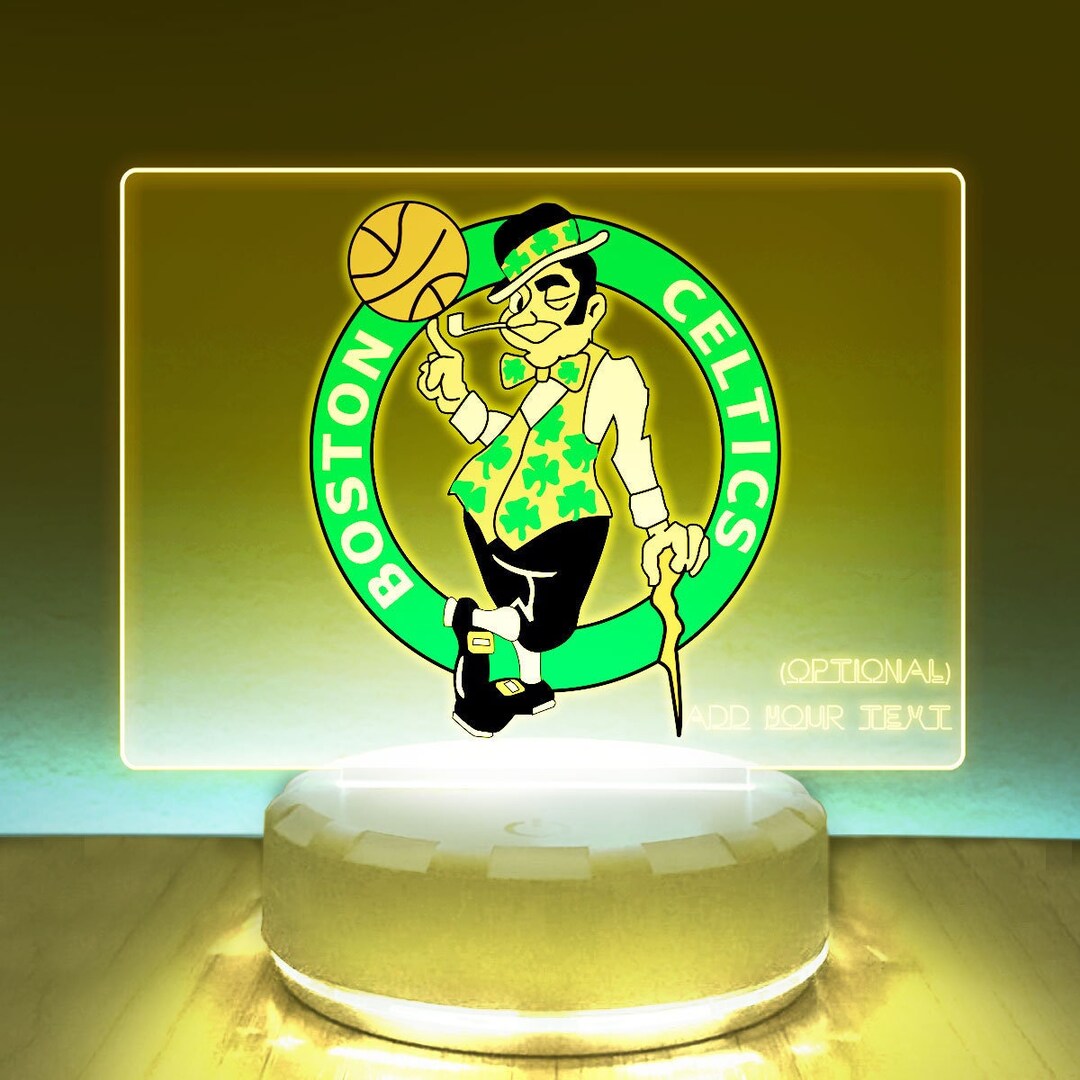 Boston Celtics Logo LED Desk Lamp, Room Decor, Brightness Adjustable ...