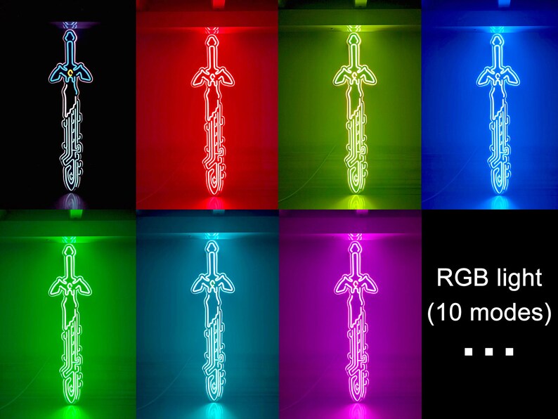 Legend of Zelda Master Sword LED Light, Master Sword Decoration, Master ...