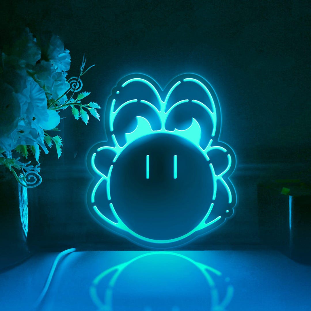 Yoshi Led Light Box, Super Mario Bros Wall Art Decor, Light Sign ...