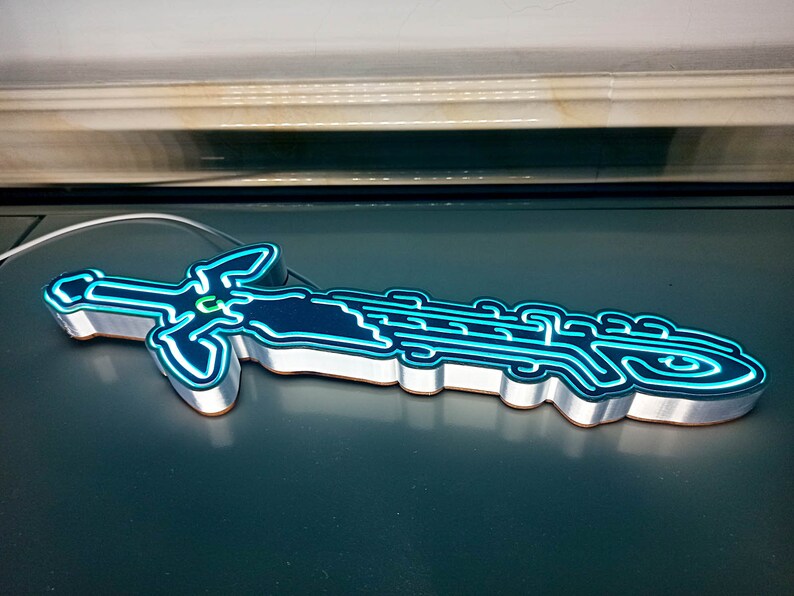 Legend of Zelda Master Sword LED Light, Master Sword Decoration, Master ...