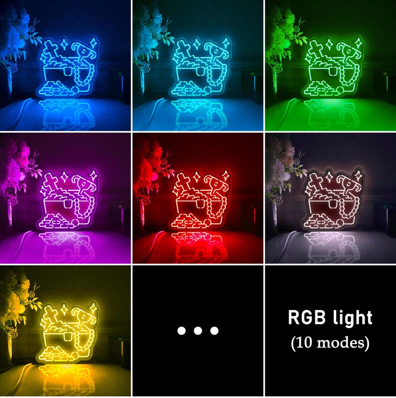 Game Treasure Chest Led Light Box, Treasure Chest Wall Art Decor, Light ...