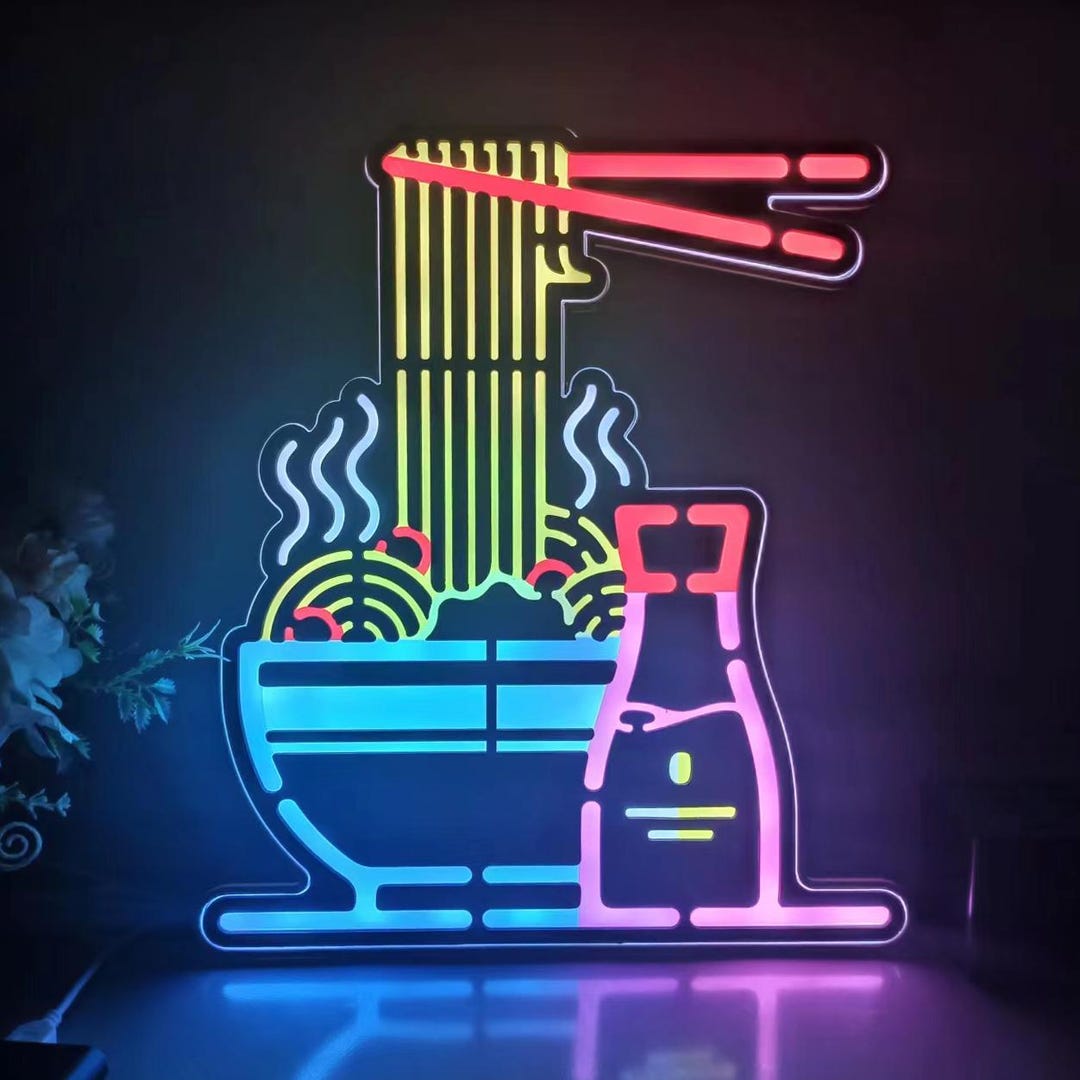 Ramen Noodle Lightbox, Japanese Ramen Table Lamp, Noodle Night Light ...