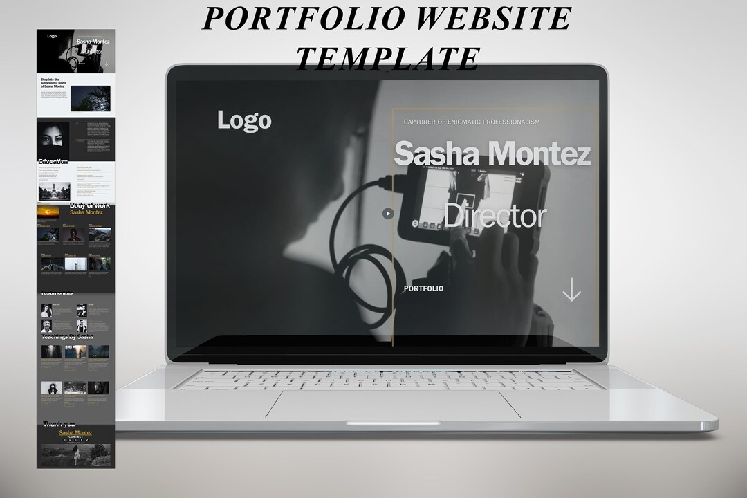 Videographer Portfolio Template - Etsy