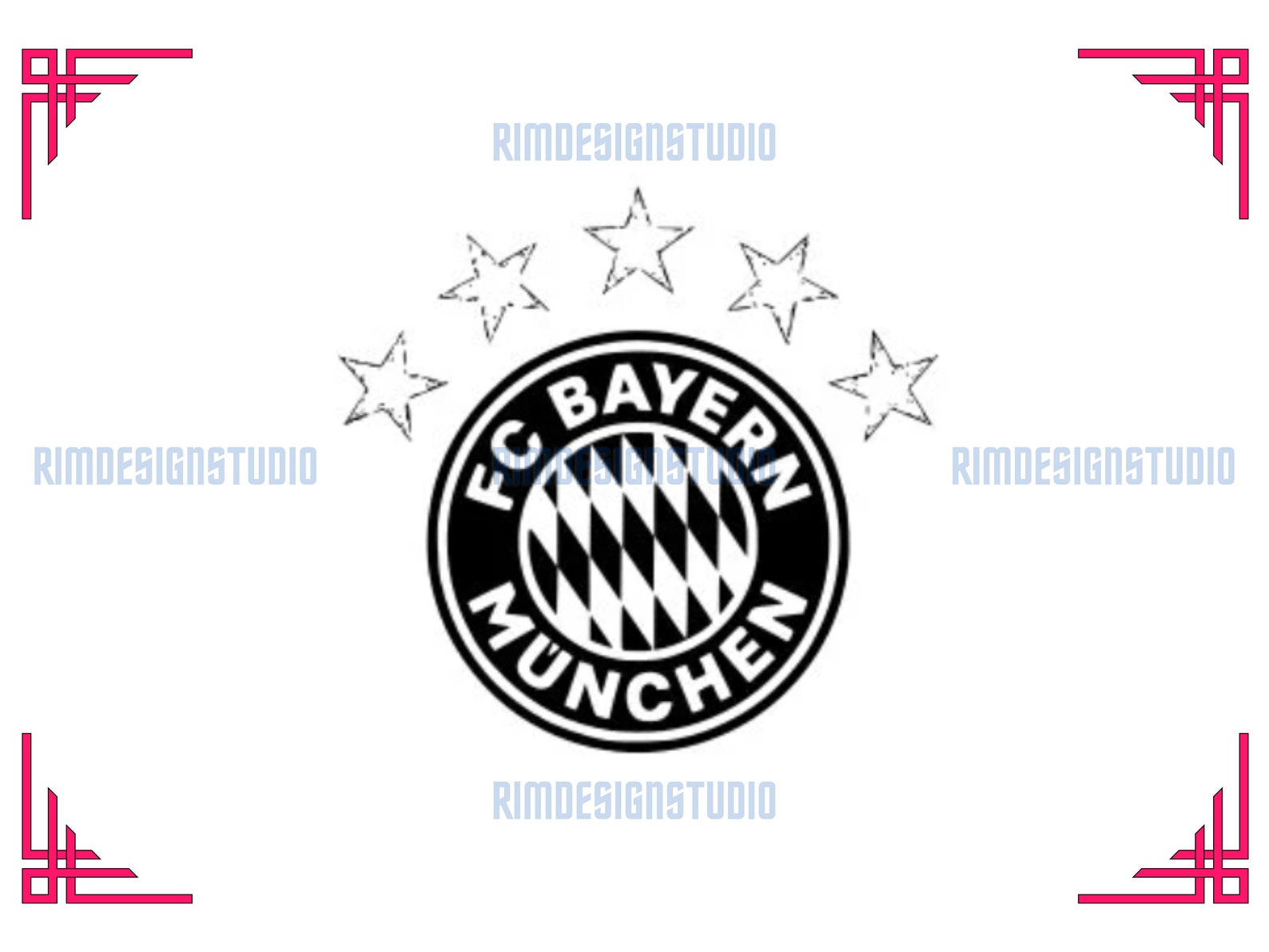 Fc Bayern Munich Symbol Svg Files Silhouette Template Cnc - Etsy UK