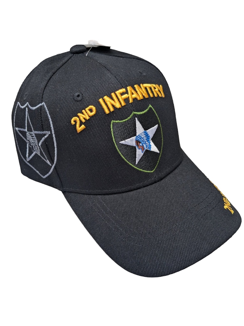 US Military 2nd Infantry Division Black Baseball Hat Cap - Etsy