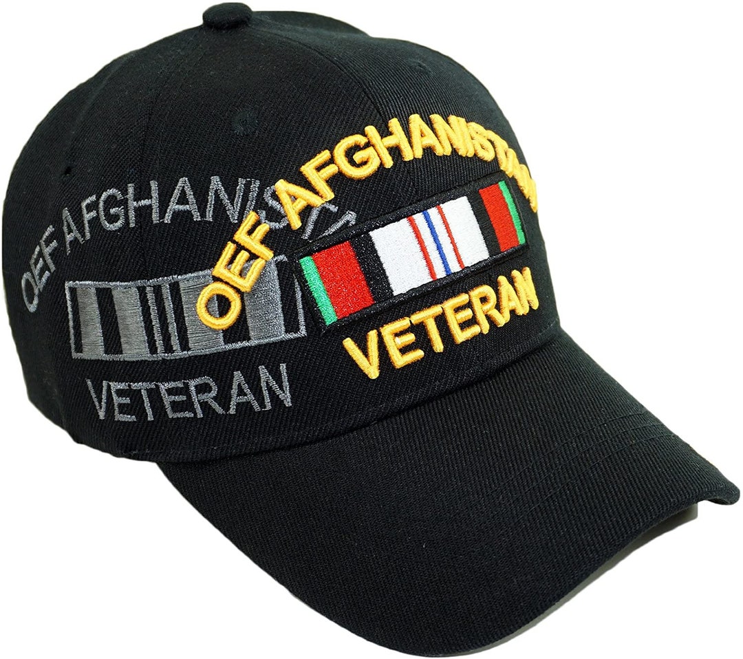 US Military OEF Afghanistan Veteran Black Baseball Hat Cap - Etsy