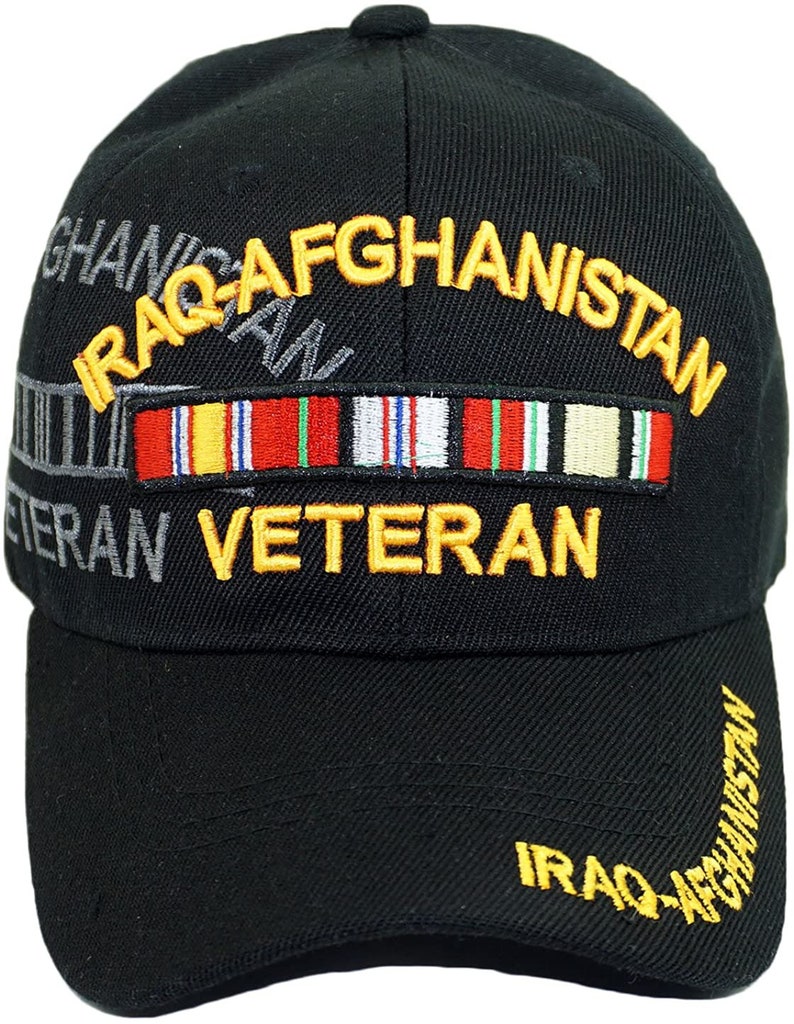 US Military Iraq-afghanistan Veteran Black Adjustable Baseball - Etsy