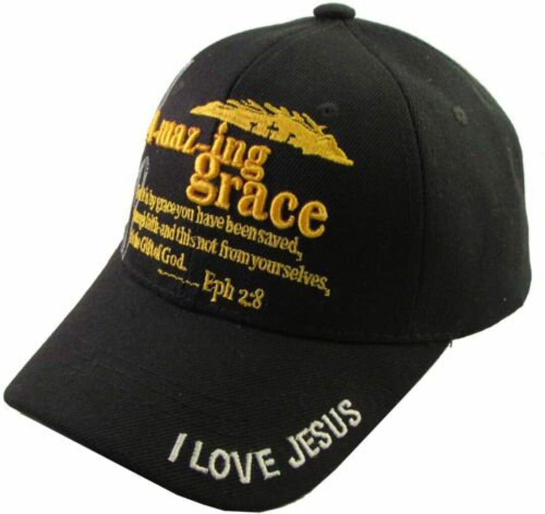 Amazing Grace Christian Baseball Hat Cap black - Etsy