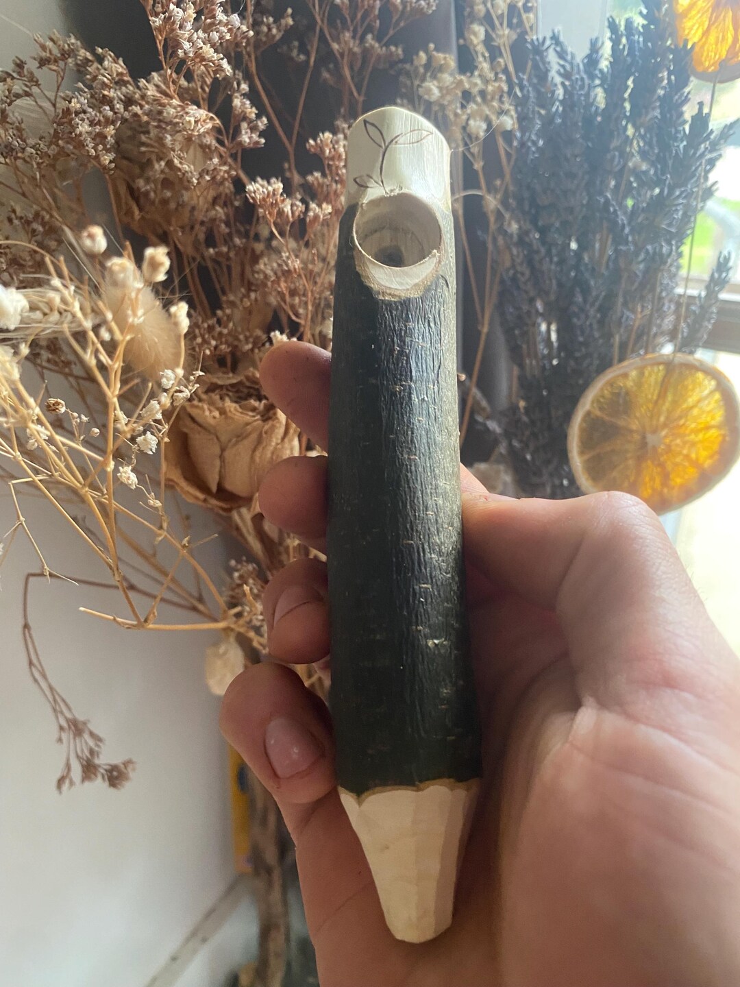 Wooden Druidic Pipe - Etsy